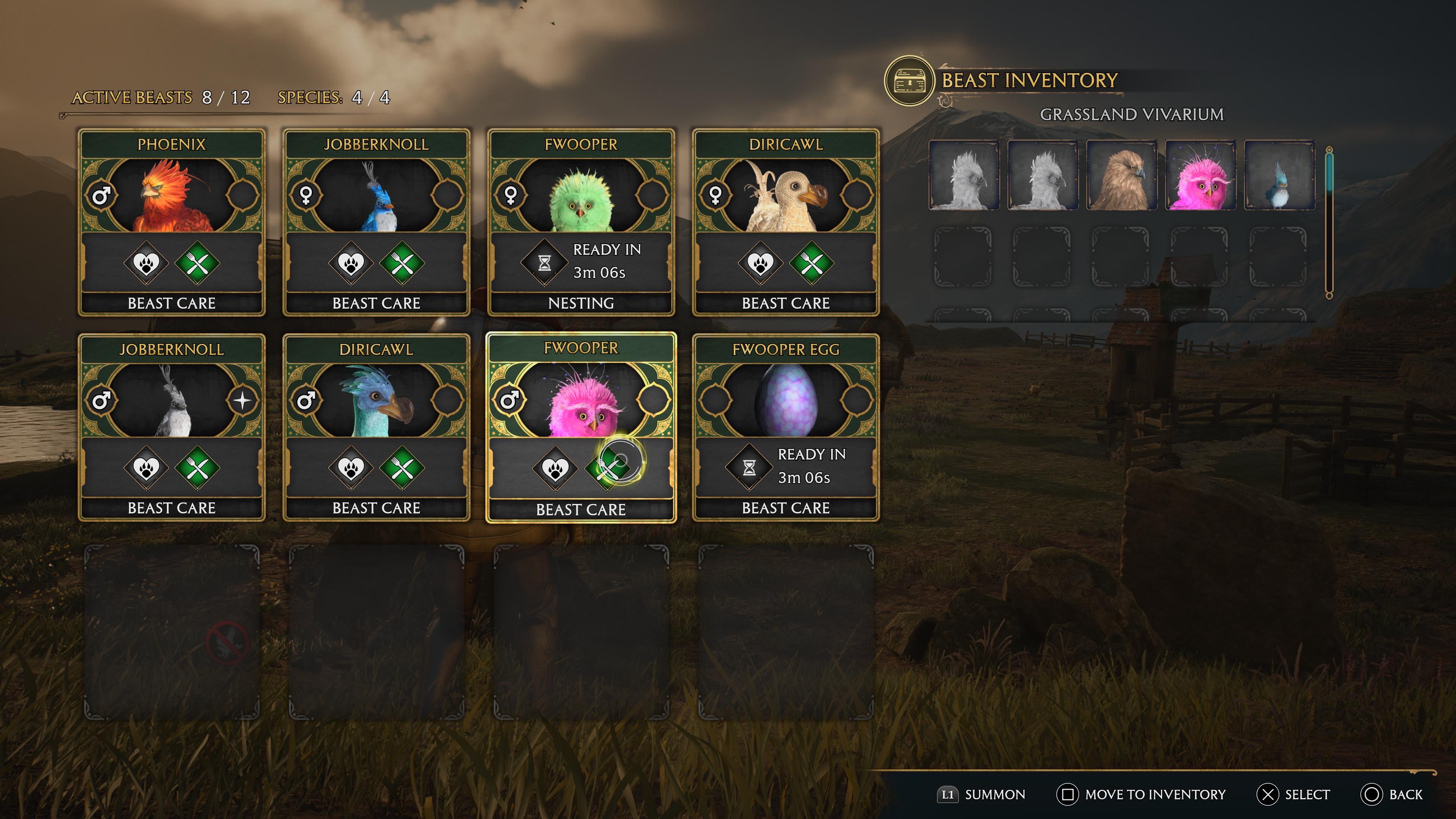 Where to find a Fwooper in Hogwarts Legacy