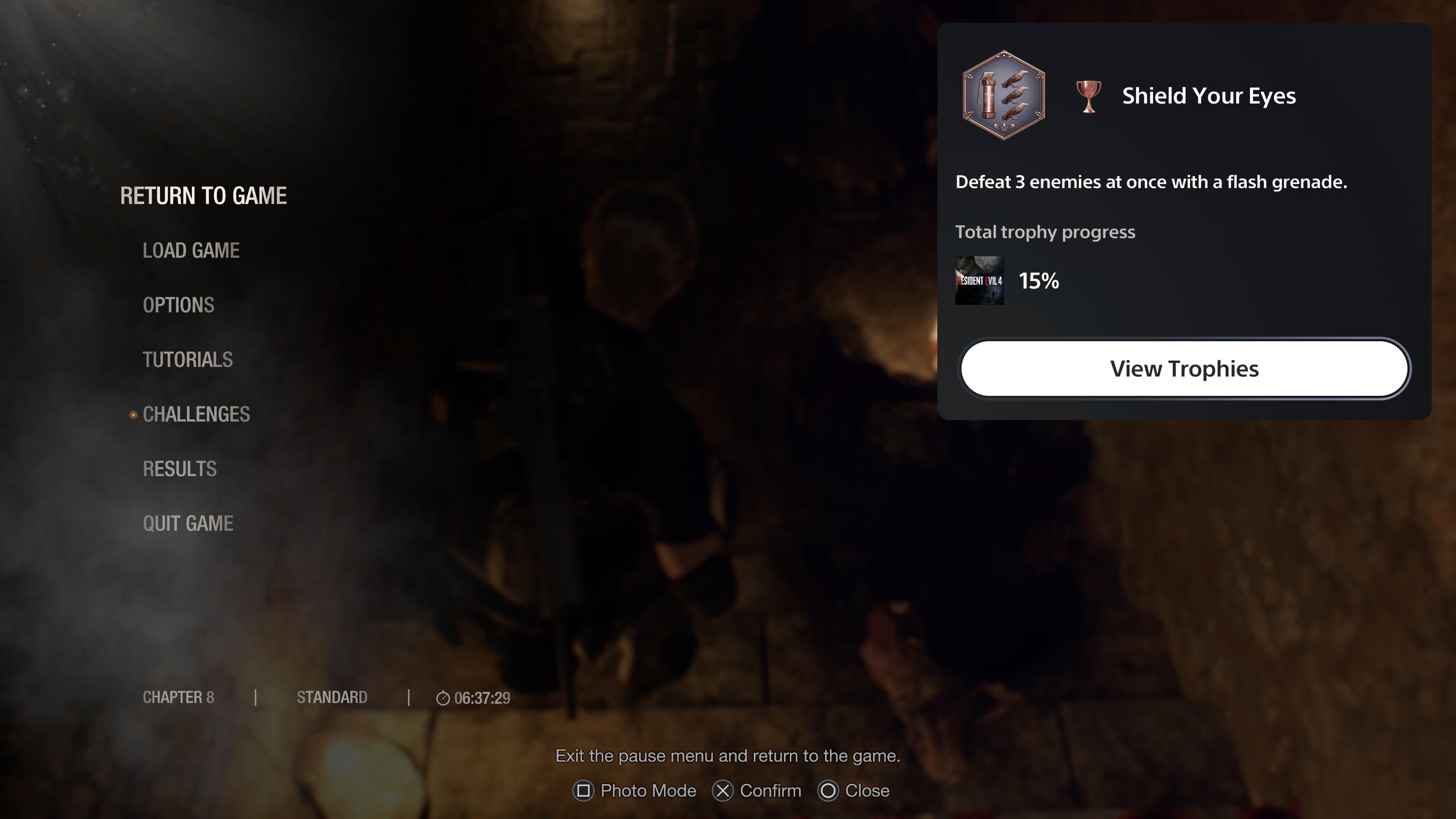 How to get the shield your eyes achievement in the Resident Evil 4 remake