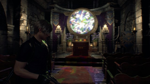 Church stained glass puzzle Resident Evil 4 remake solution