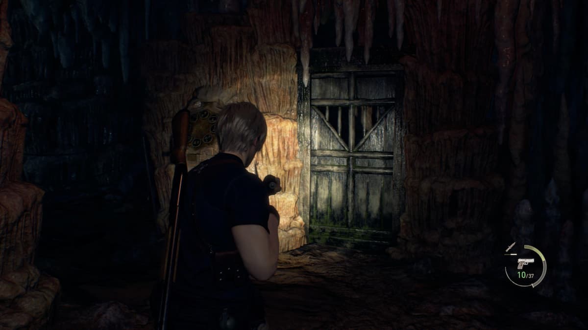 How to solve the large cave shrine puzzle in the Resident Evil 4 remake