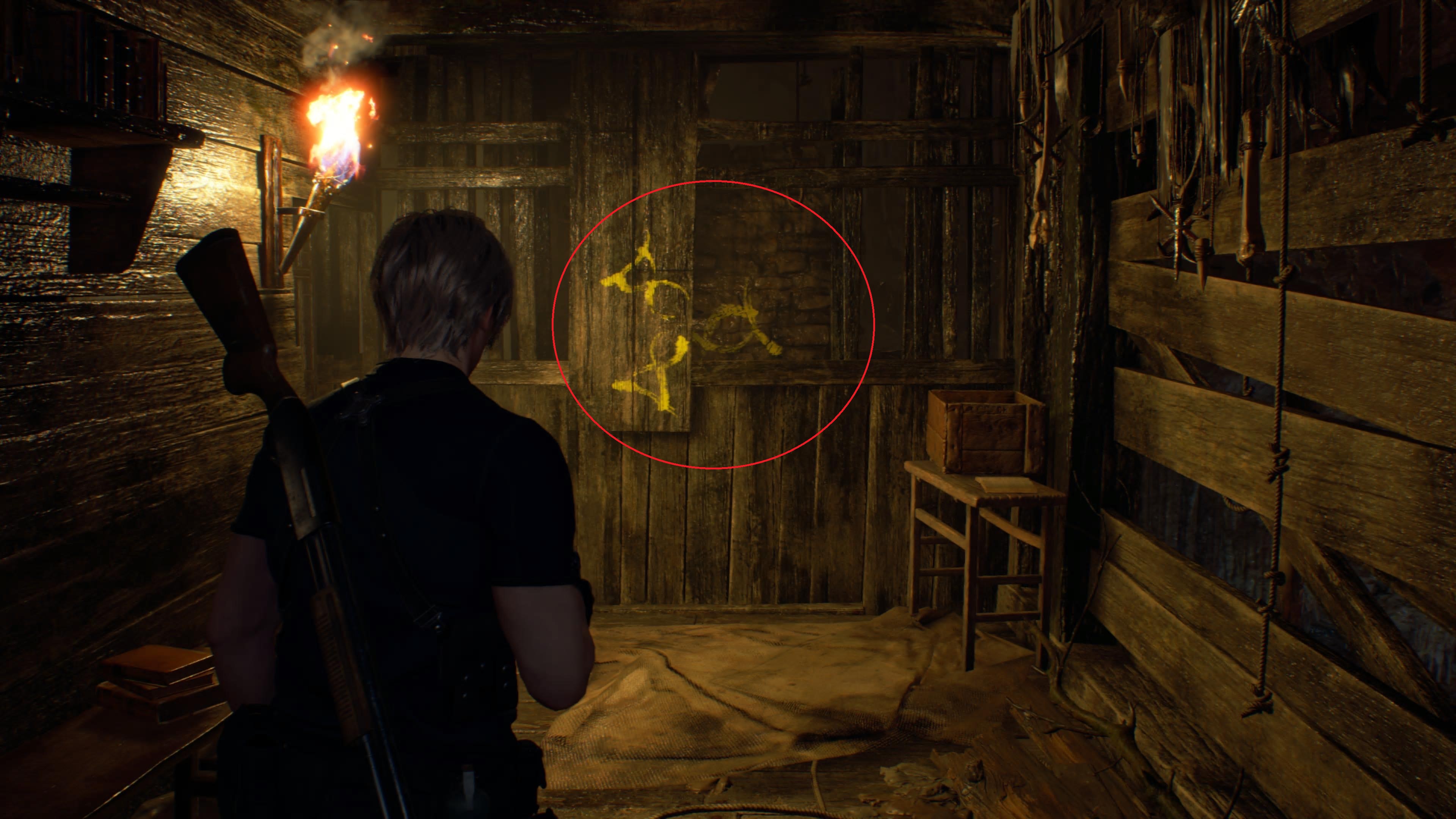 How to solve the small cave shrine puzzle in the Resident Evil 4 remake