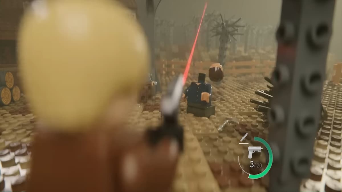 Resident Evil 4 intro in LEGO form
