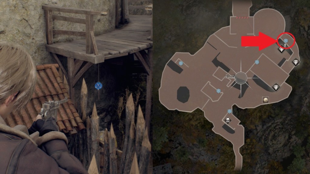 Windmill area blue medallion locations in Resident Evil 4 remake