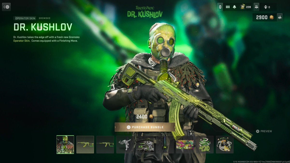 Dr. Kushlov Tracer Pack bundle to drop later in Season 3 of MW2/Warzone 2