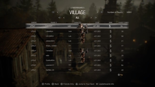 All Mercenaries S Rank requirements in the Resident Evil 4 remake