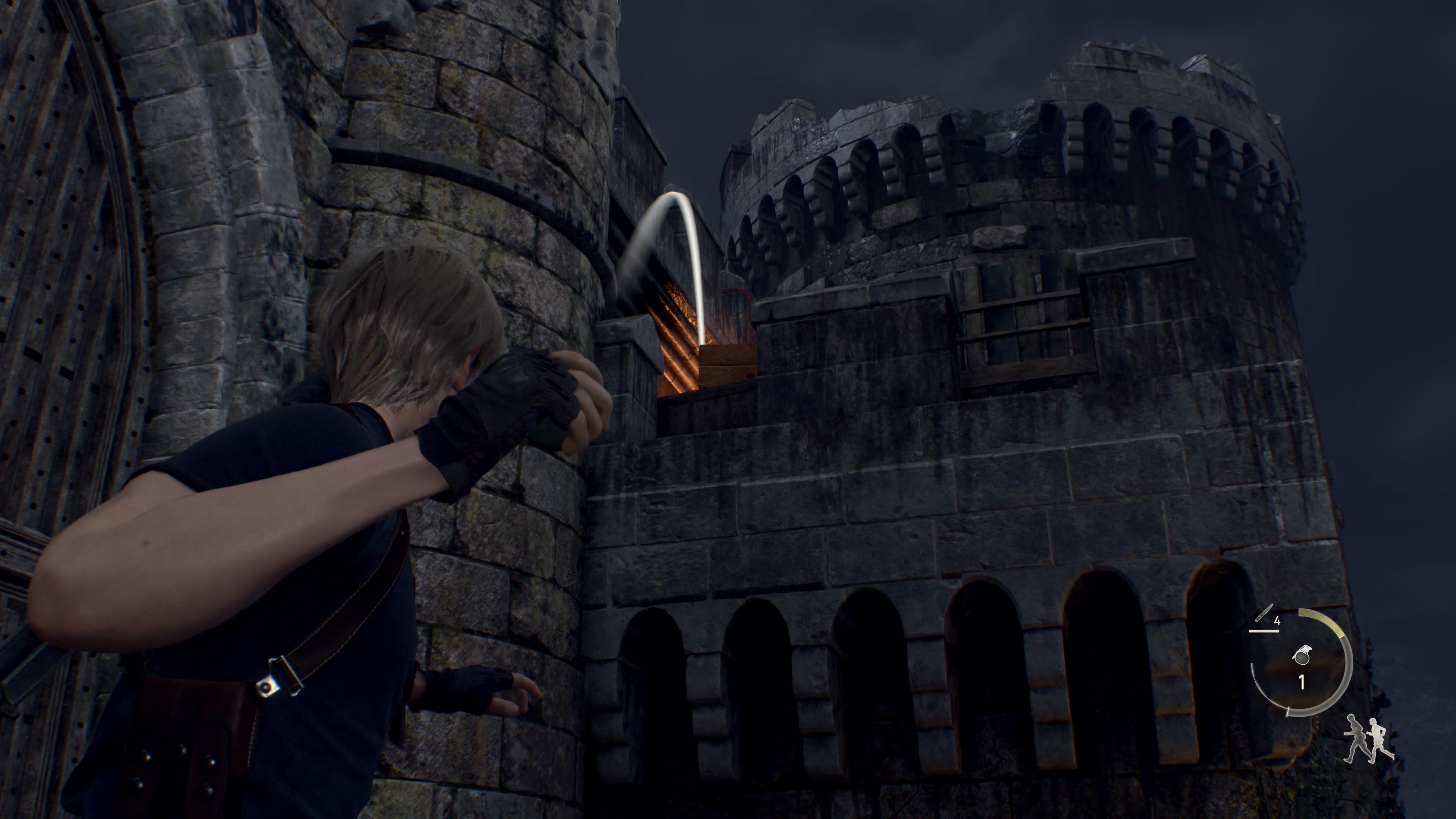 How to destroy the catapults at the castle Resident Evil 4 remake