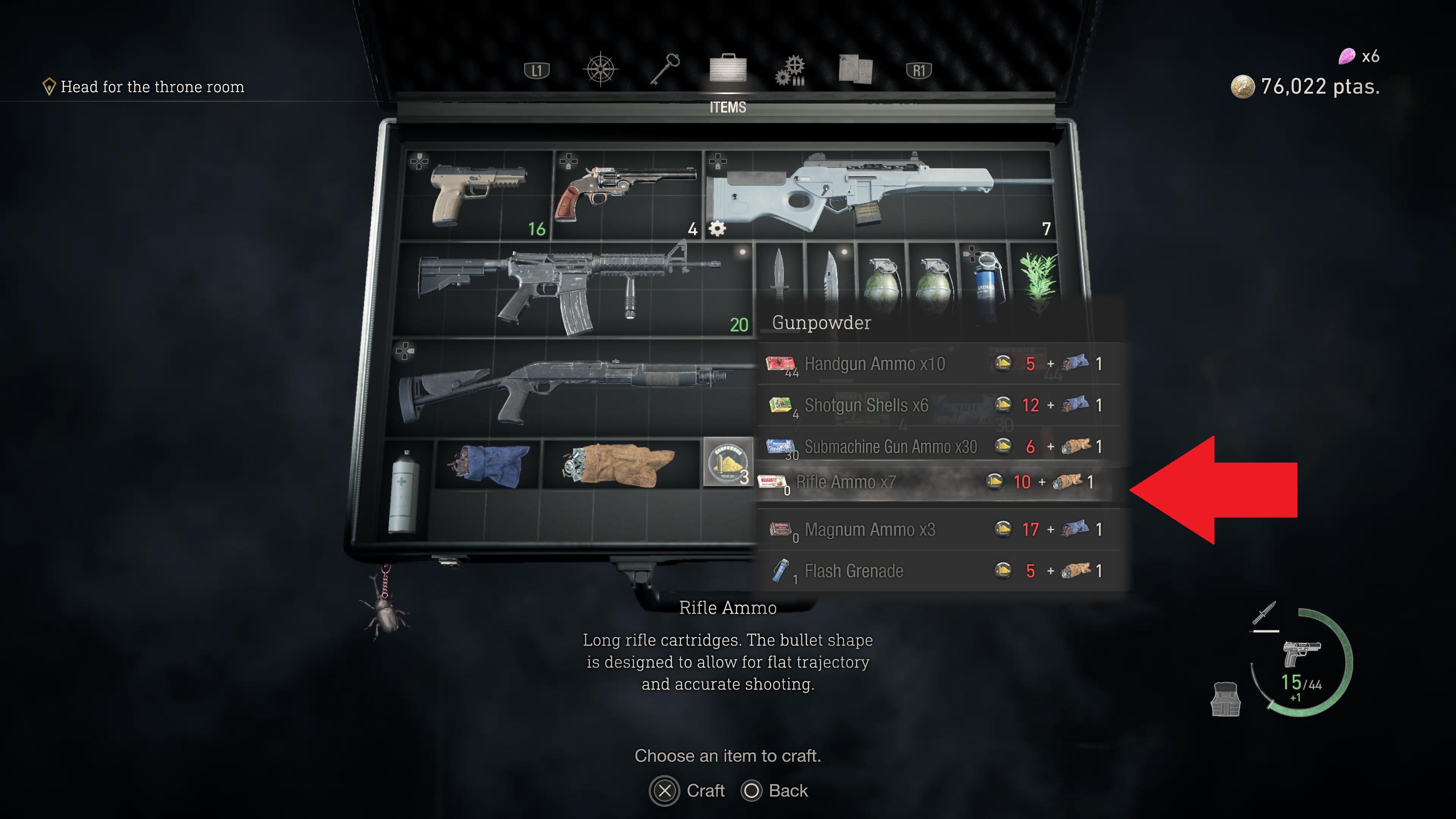 How to get the CQBR assault rifle & ammo Resident Evil 4 remake