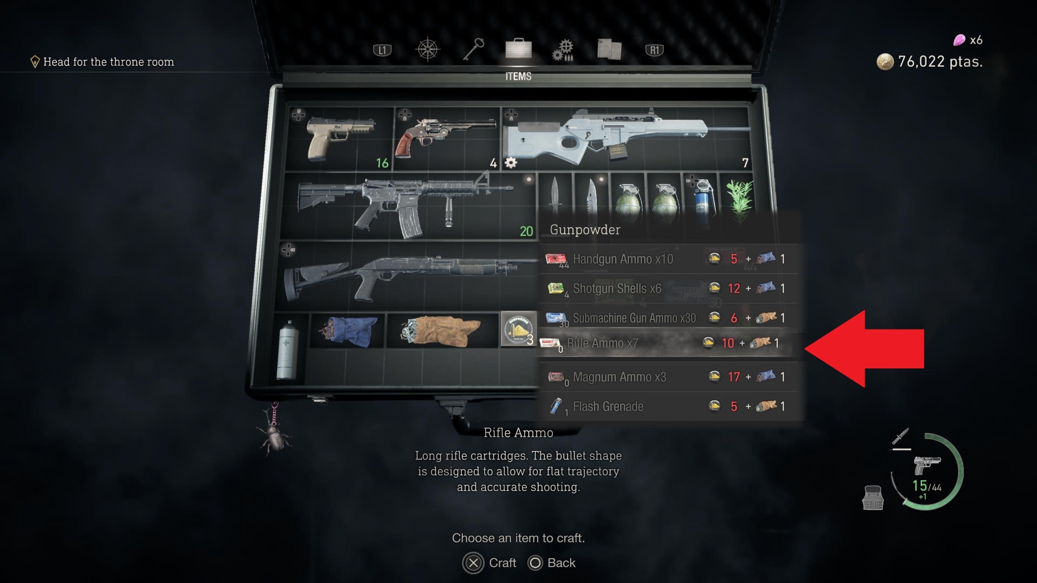 How to get the CQBR assault rifle & ammo Resident Evil 4 remake