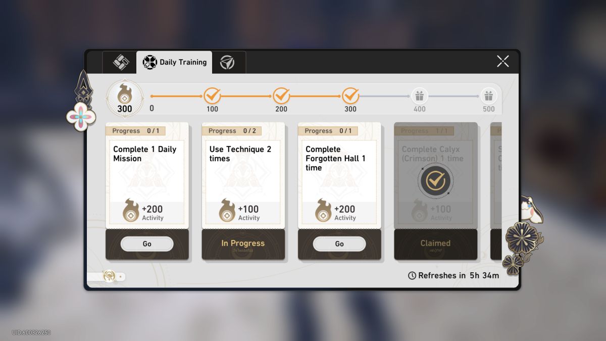 What time is daily reset in Honkai Star Rail?