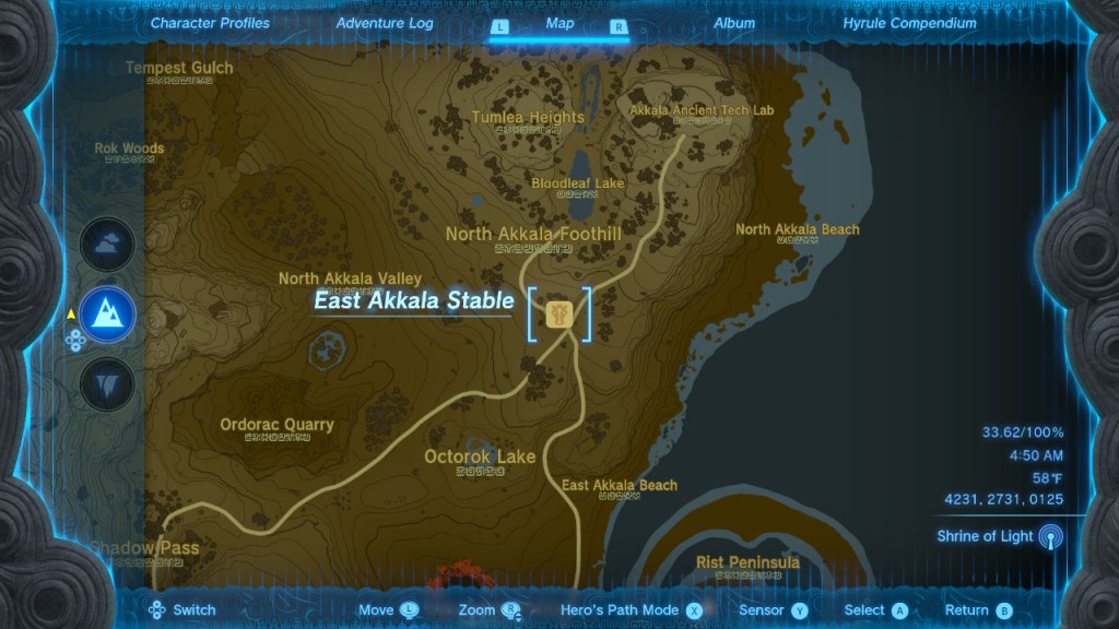 East Akkala Stable location & directions Tears of the Kingdom (Totk)