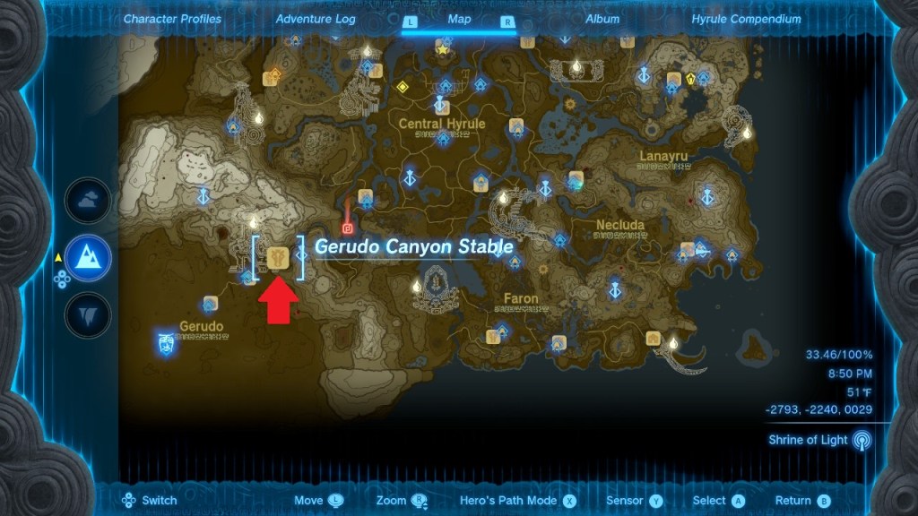 All stable locations for Tears of the Kingdom (Totk)