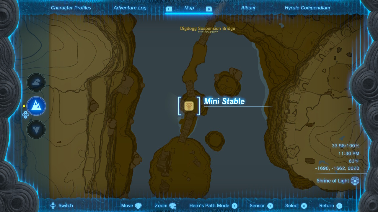 Gerudo Canyon Stable locations & directions Tears of the Kingdom (Totk)