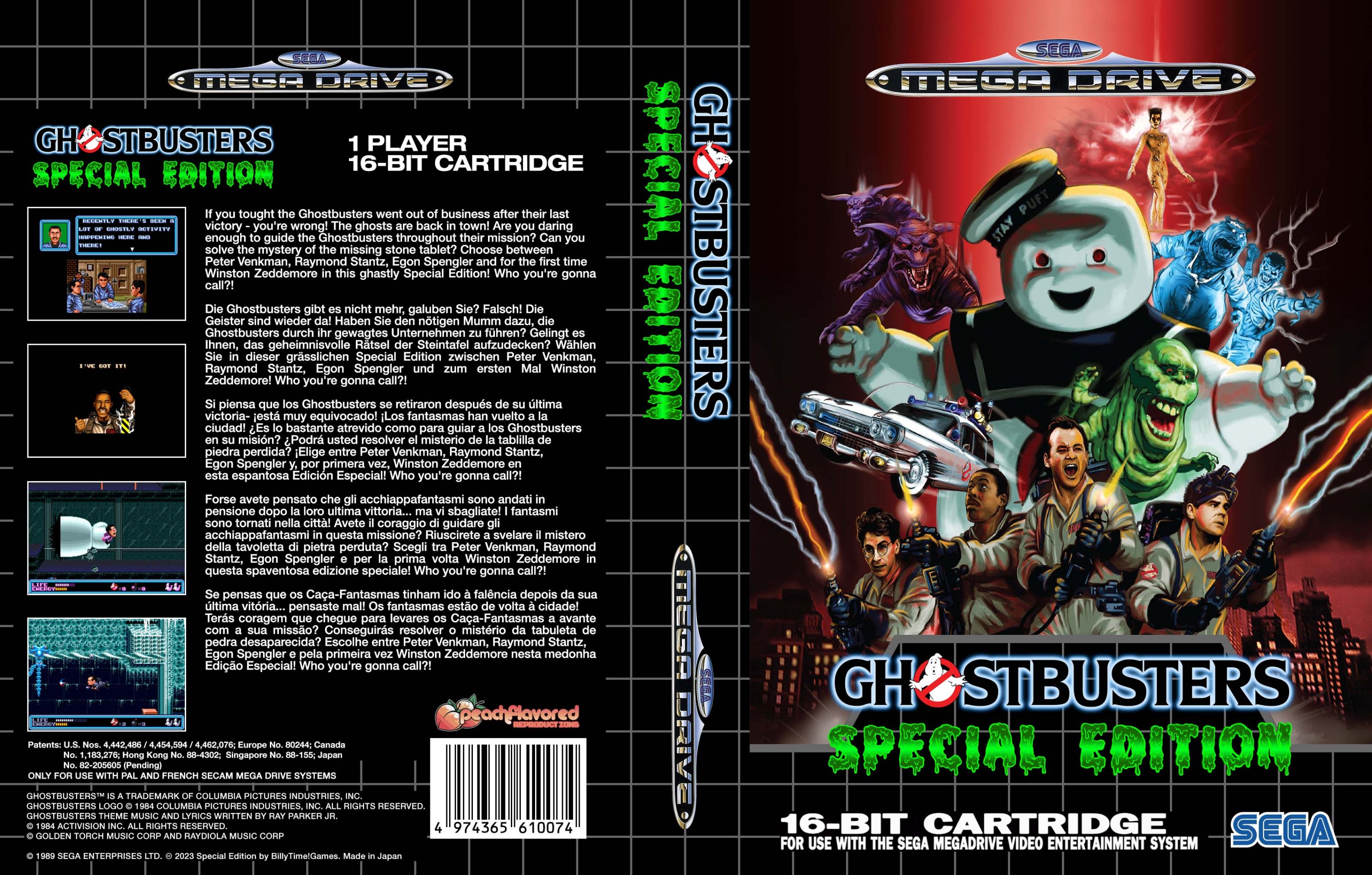 Play as Zeddemore in Genesis/Mega Drive Ghostbusters: Special Edition mod