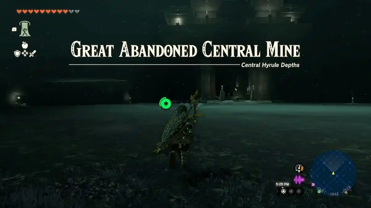 Great Abandoned Central Mine location & directions Tears of the Kingdom (TotK)