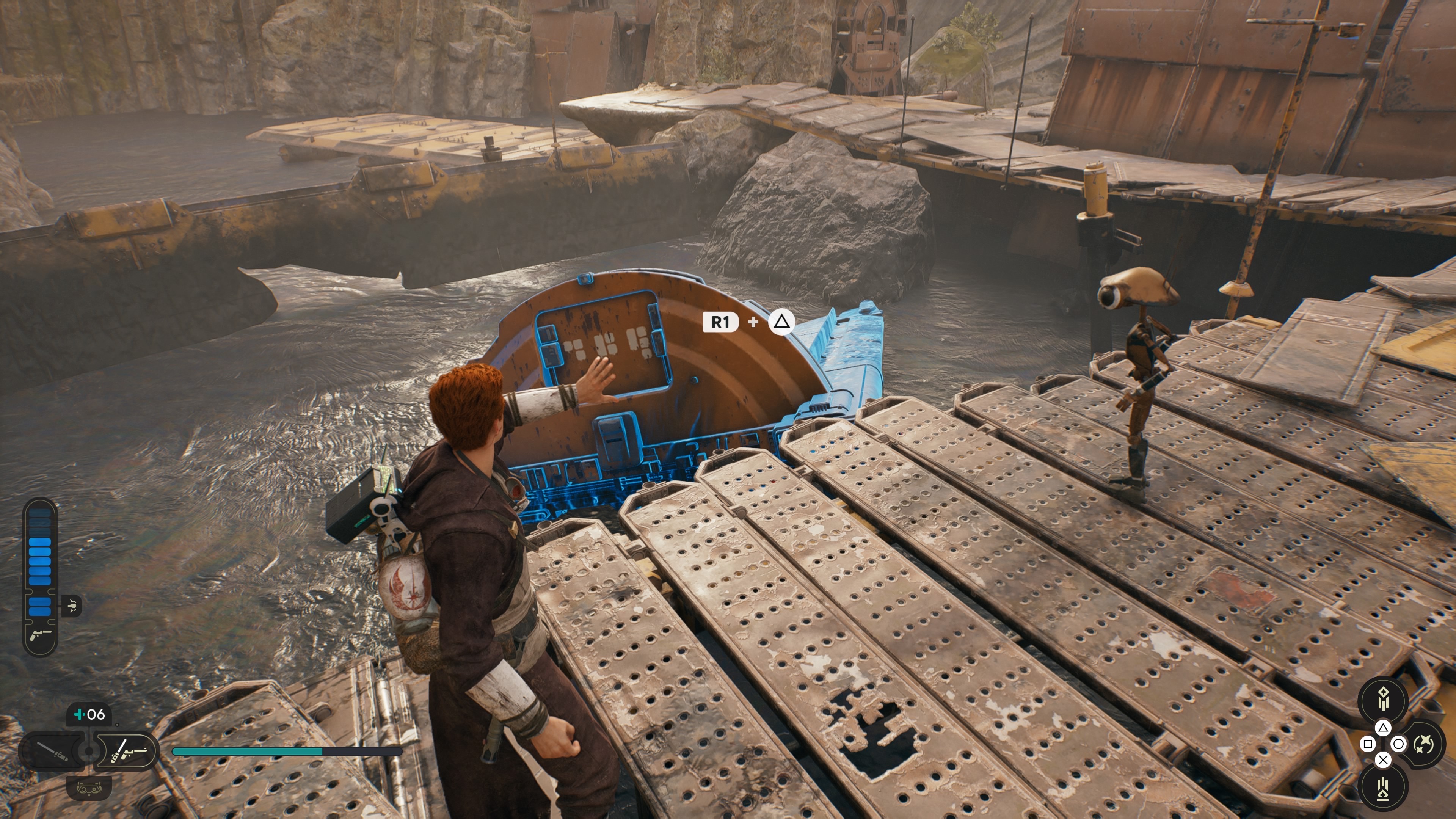 How to lift the ship from the Tar Pits Jedi Survivor