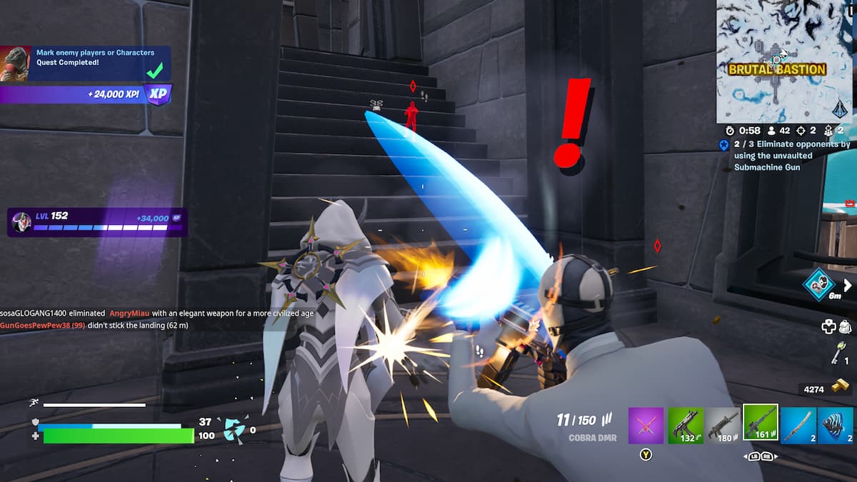How to mark enemy players or characters in Fortnite Chapter 4 Season 2
