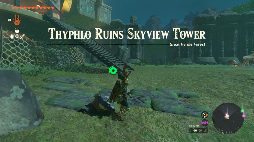Investigate Thyphlo Ruins Skyview Tower guide Tears of the Kingdom (TotK)