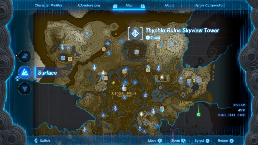 Investigate Thyphlo Ruins Skyview Tower guide Tears of the Kingdom (TotK)