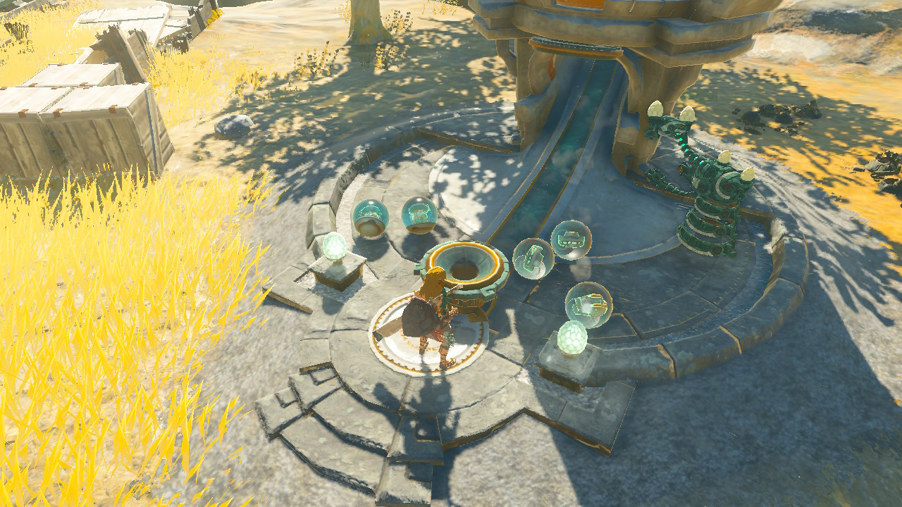 How to use a Zonai device dispenser in Tears of the Kingdom