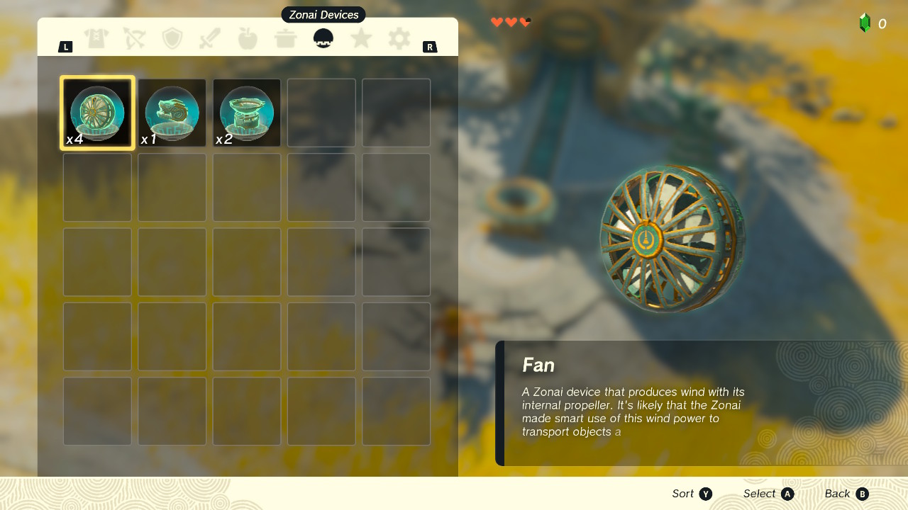 How to use a Zonai device dispenser in Tears of the Kingdom