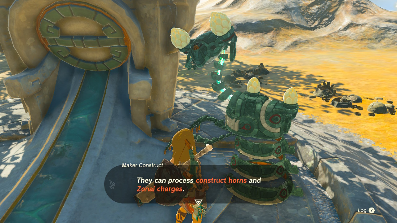 How to use a Zonai device dispenser in Tears of the Kingdom