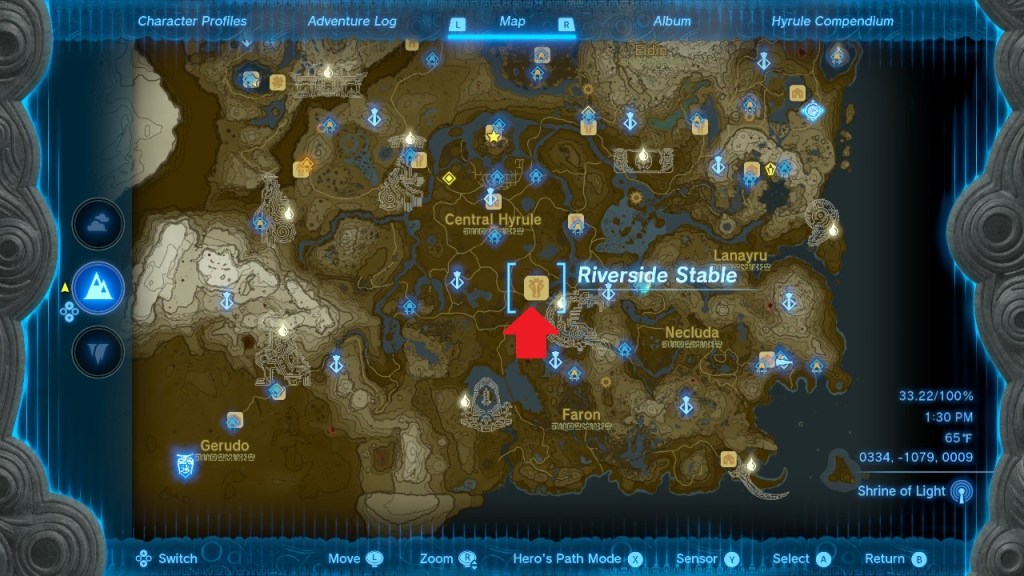 All stable locations for Tears of the Kingdom (Totk)