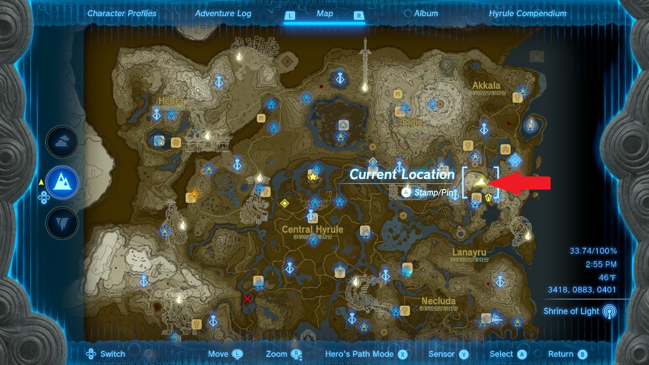 Toto Lake location & directions Tears of the Kingdom (TotK)