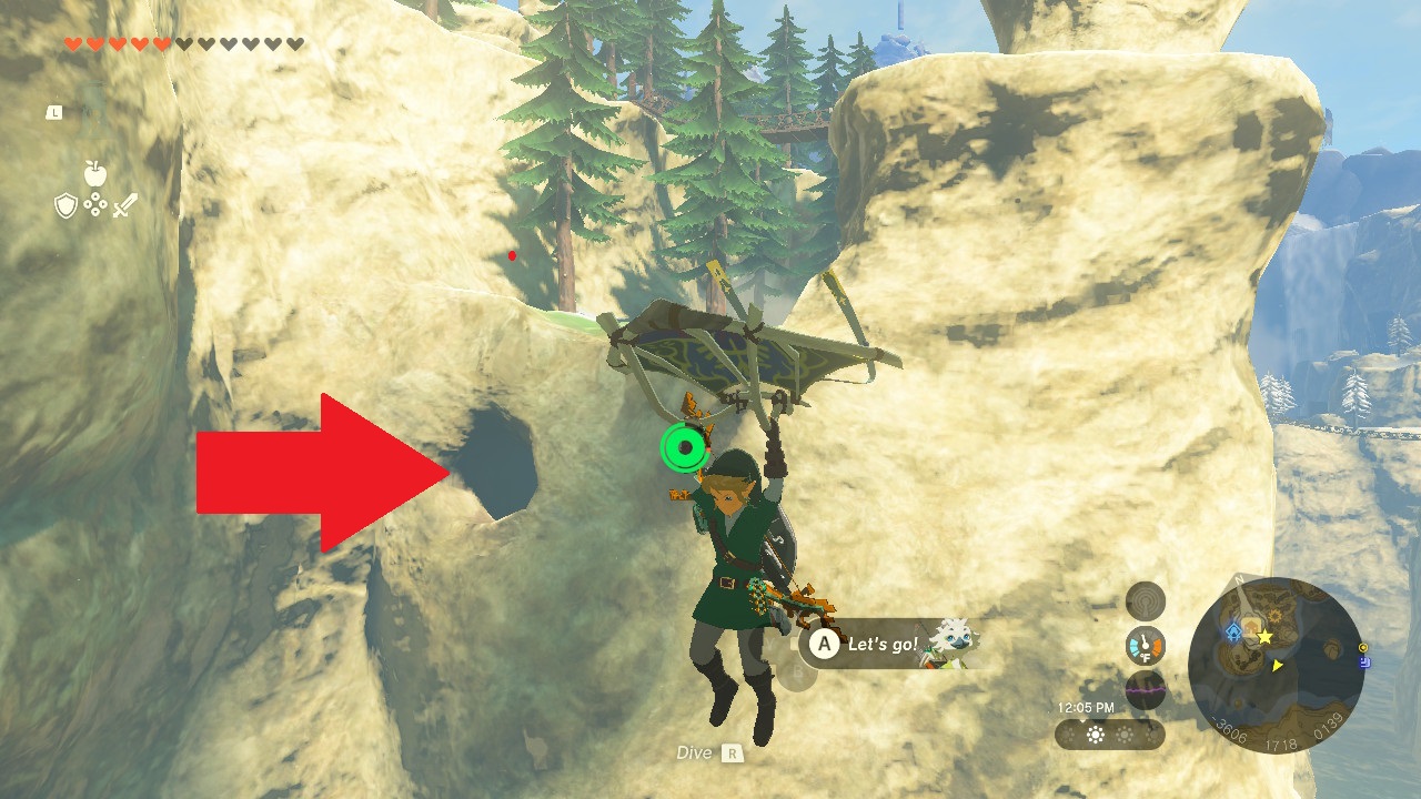 Where to find the Abandoned Hebra Mine in Tears of the Kingdom