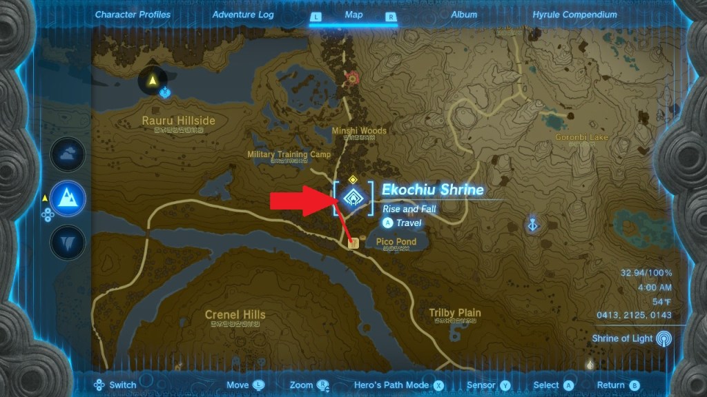 Woodland Stable location & directions Tears of the Kingdom (Totk)