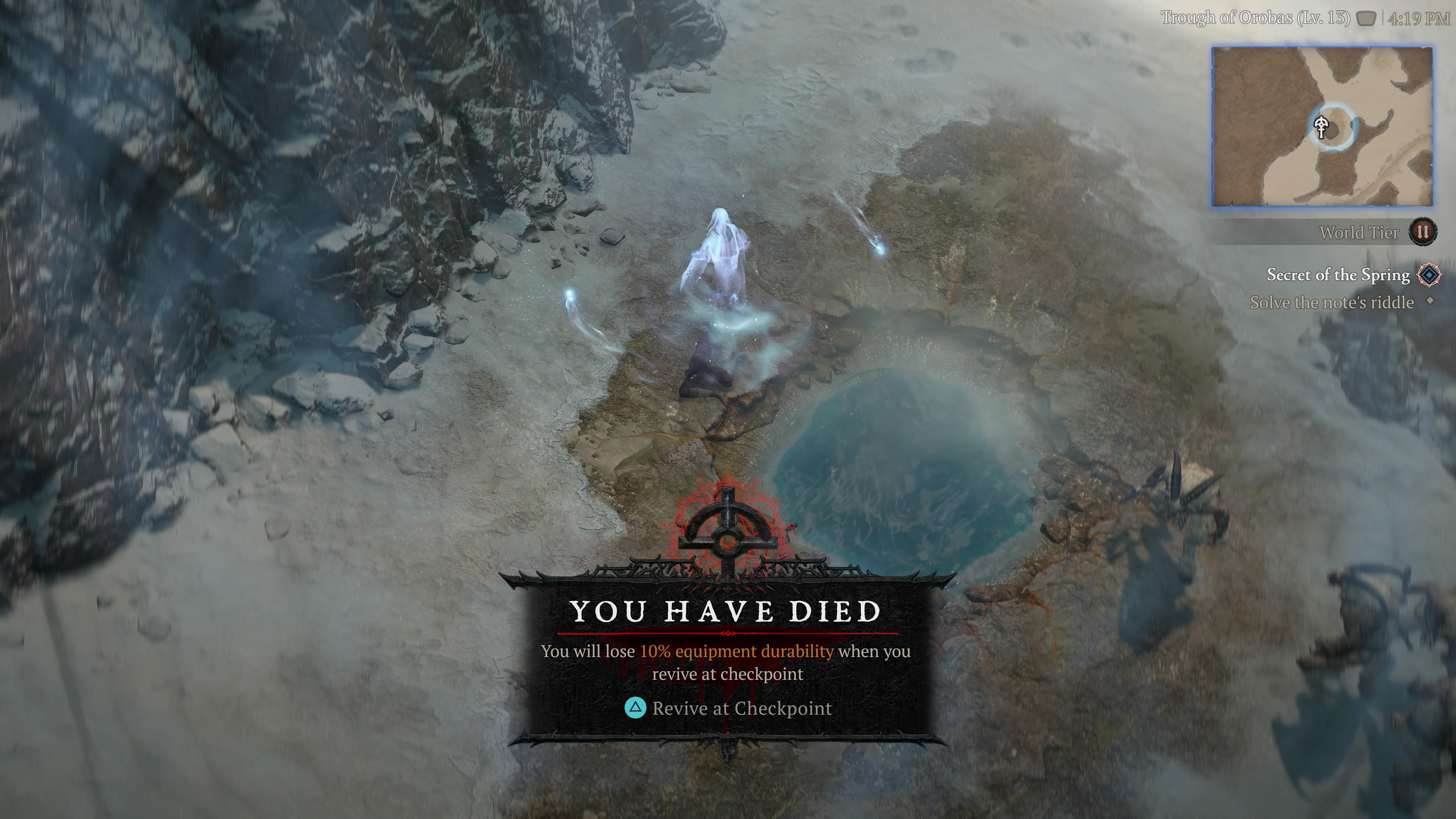 How to solve the Secret of the Spring riddle in Diablo 4