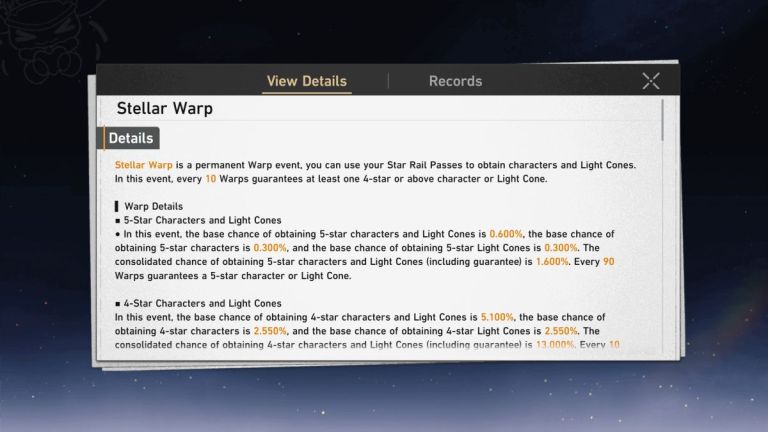 Honkai Star Rail's Pity system explained