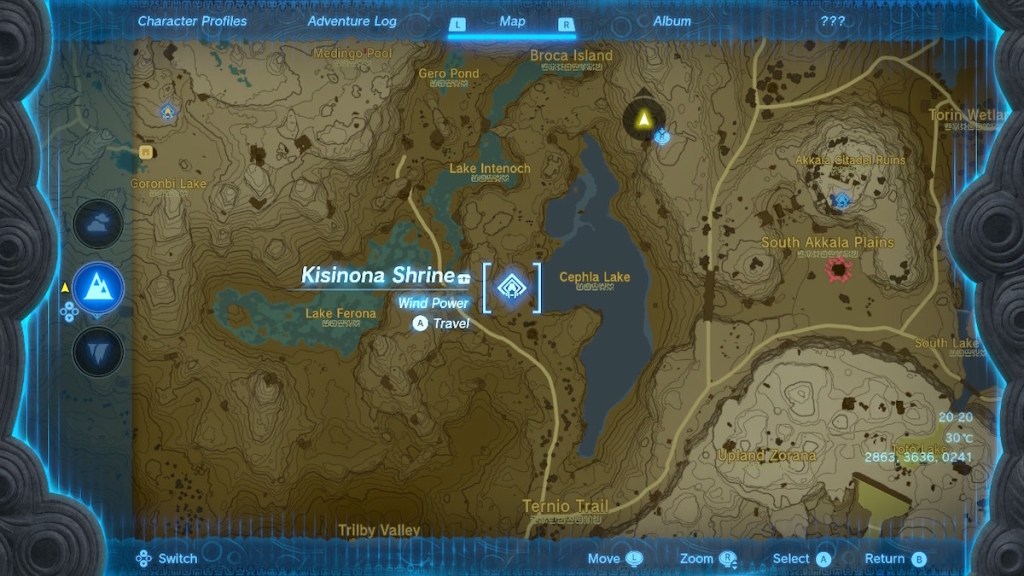 Kisinona Shrine location and solution for Tears of the Kingdom (Totk)