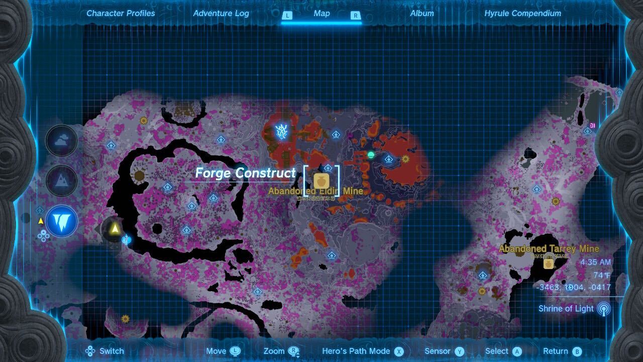 All Forge Construct locations & directions Tears of the Kingdom (TotK ...