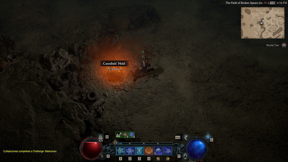 Cannibals Hold location and dungeon guide for Diablo 4