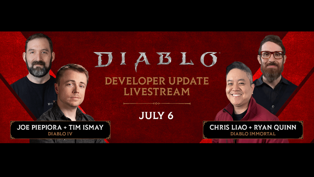 Don't miss the Diablo 4 developer livestream on July 6th