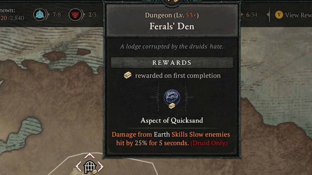 Ferals' Den location & directions Diablo 4