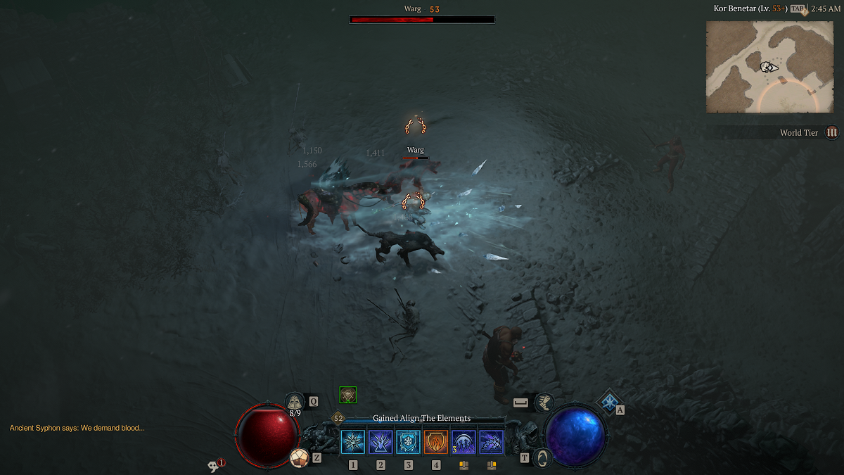 Freezing Wake Sorcerer dismount skill in Diablo 4 explained