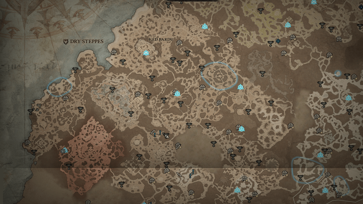 All Diablo 4 Altar of Lilith locations in Dry Steppes