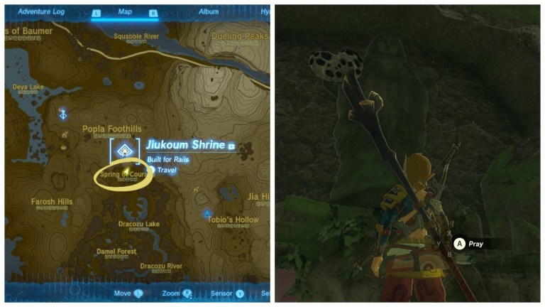 Spring of Courage location & directions Tears of the Kingdom (TotK)
