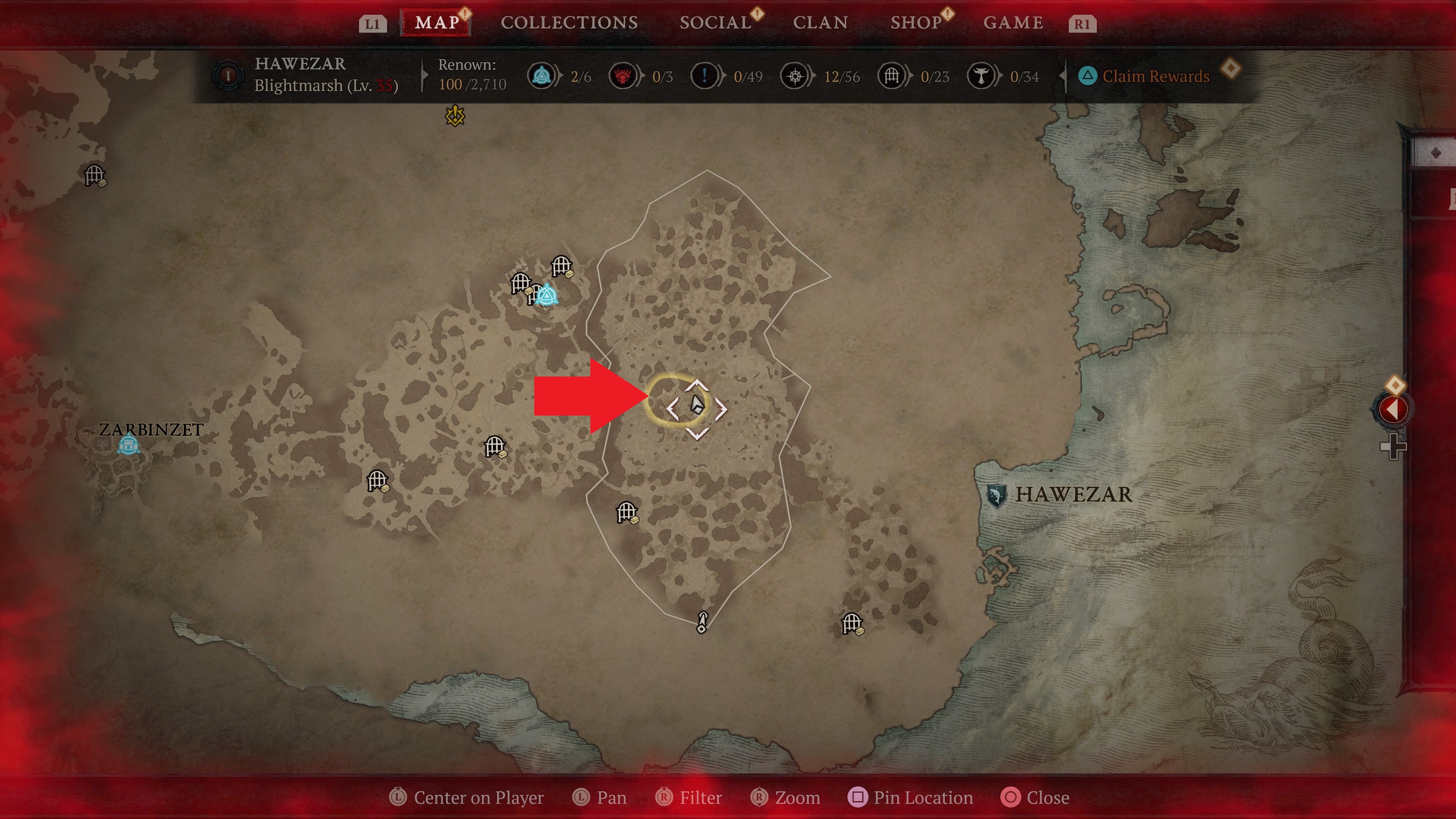 Where to find the town of Yngovani in Diablo 4