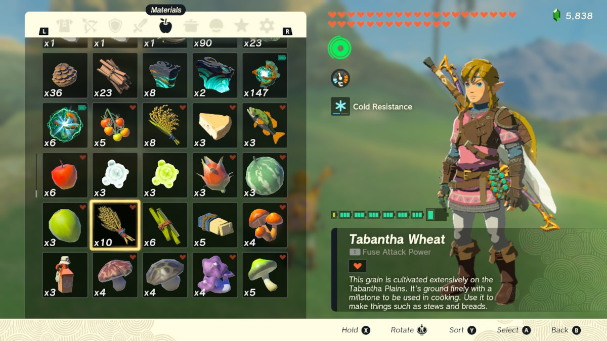 Where to find Tabantha Wheat in Tears of the Kingdom (TotK)
