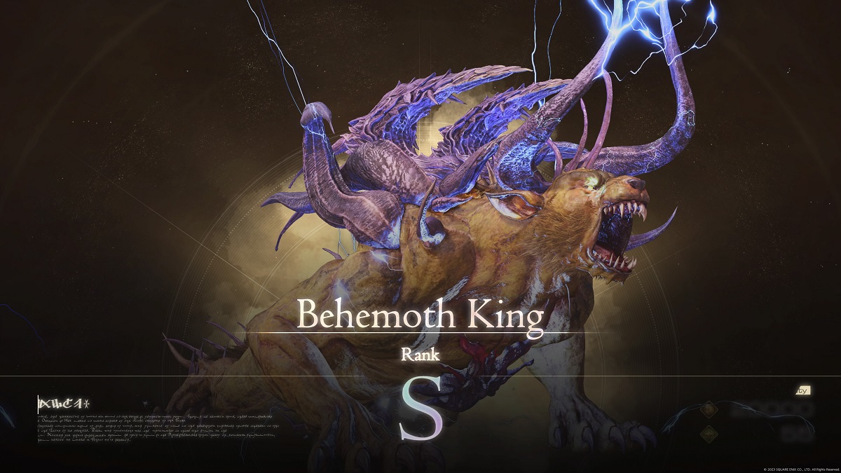 Final Fantasy XVI (FF16) Behemoth King, The Masterless Marauder location and Hunt guide