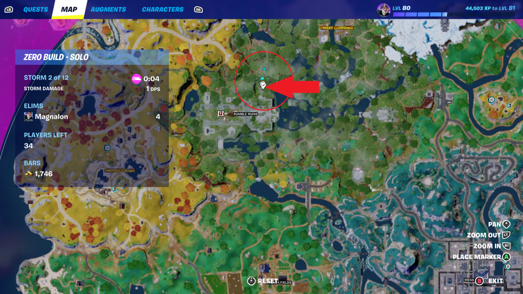 Fortnite: Bounce on different hop flowers without landing