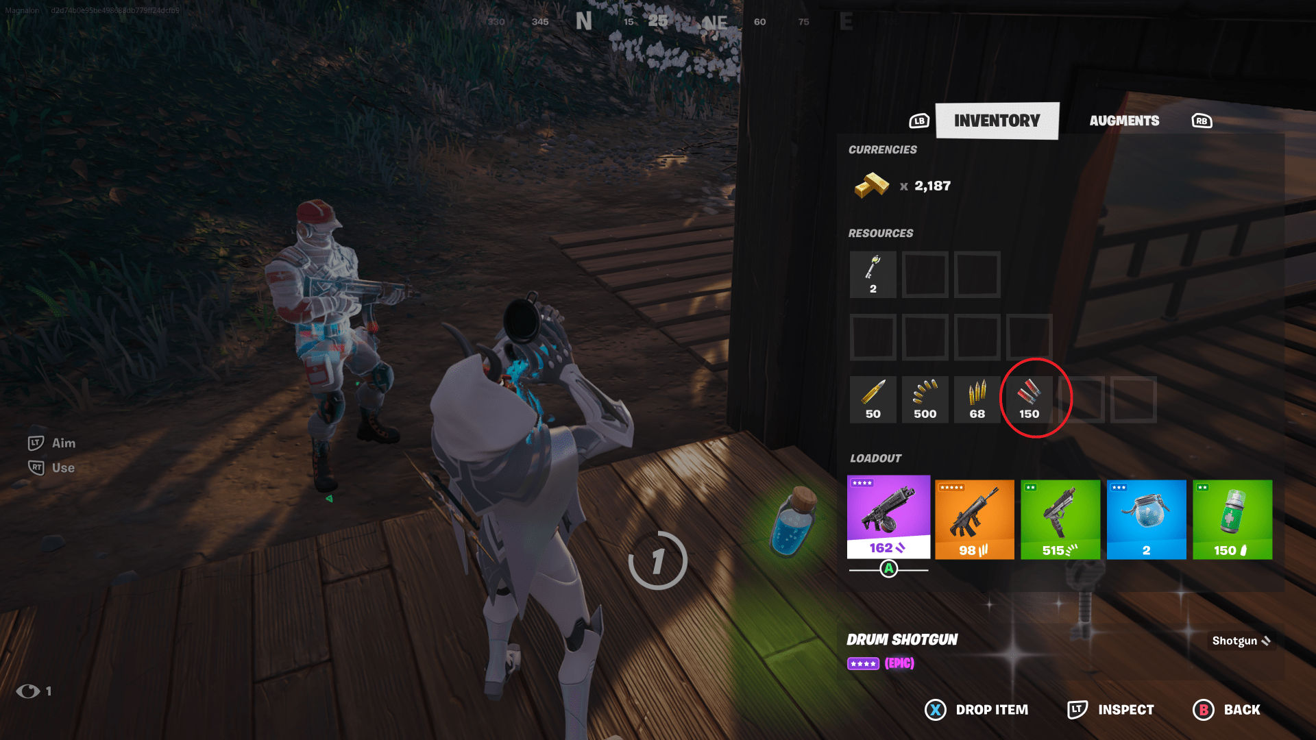 How to carry a full stack of ammo 10 meters in Fortnite