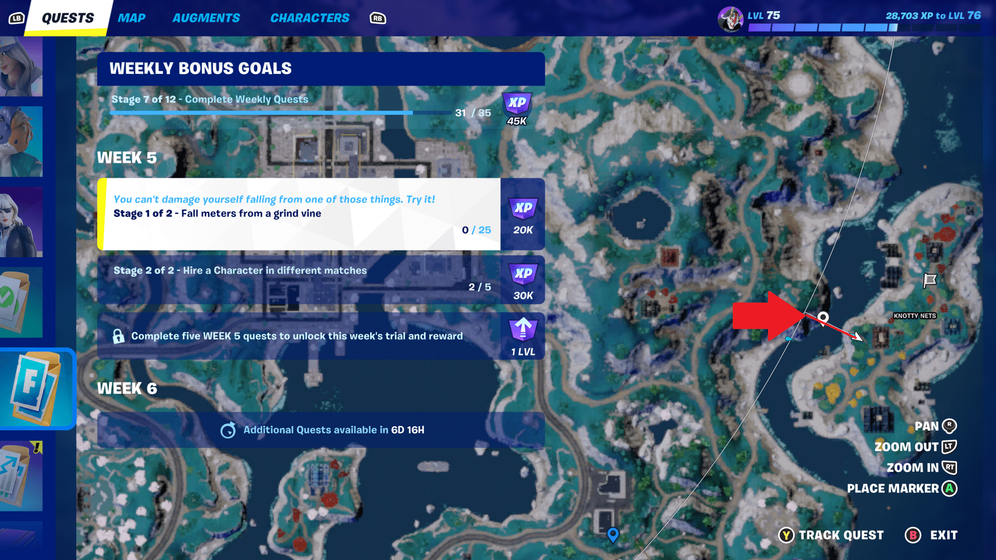 How to travel from Kenjutsu Crossing to Knotty Nets without touching ...