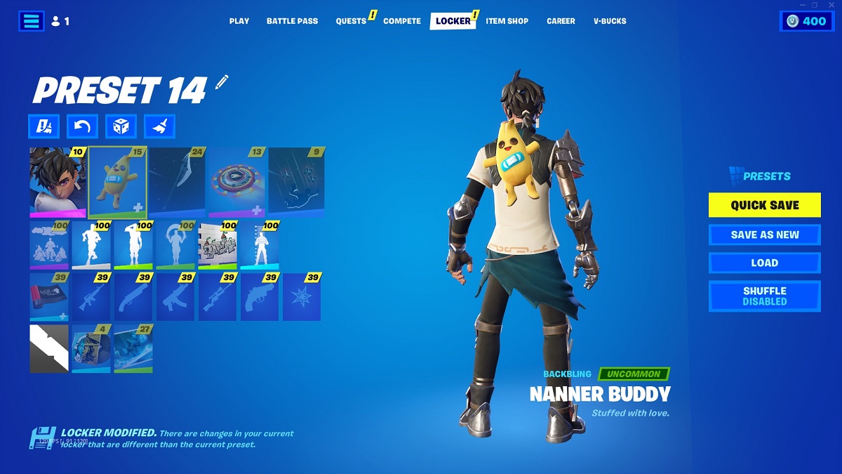 How to get the Nanner Buddy Back Bling in Fortnite