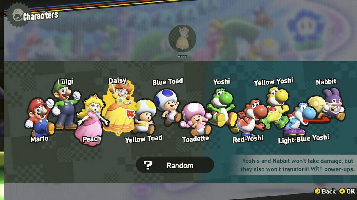 How do Yoshi and Nabbit work in Super Mario Bros. Wonder?