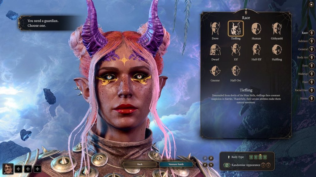 Best Guardian Character Designs in Baldur's Gate 3
