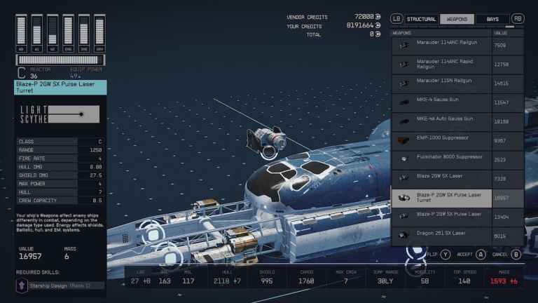 The best weapons for your ship in Starfield - Weapon Guide – Destructoid