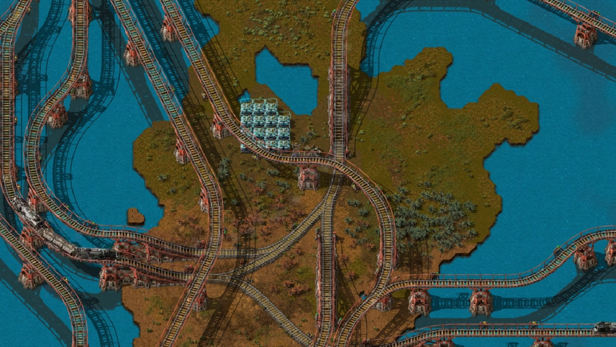 Factorio: Space Age brings many improvements to trains and rails ...